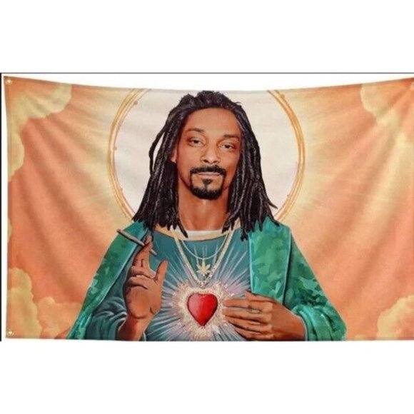 Unbranded | Wall Decor | Snoop Dogg Jesus Blunt Flag Wall Art 52x36inch ...